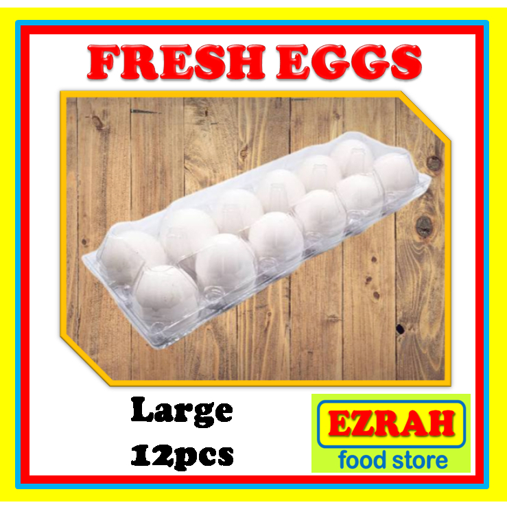 30pcs/12pcs Fresh Eggs 1tray LARGE Size | Shopee Philippines