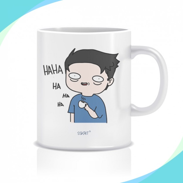 SSKAIT Boy Hahaha Funny mood mug | Shopee Philippines