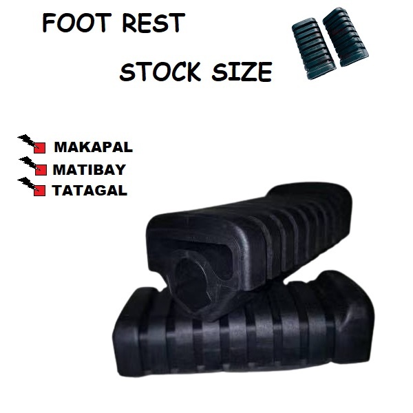 SUZUKI SMASH MOTORCYCLE RUBBER FOOTREST FRONT STOCK TYPE DESIGN ...
