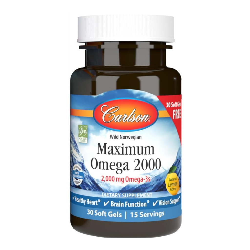 Carlson Maximum Omega 2000mg Omega-3s Lemon Flavor | Shopee Philippines
