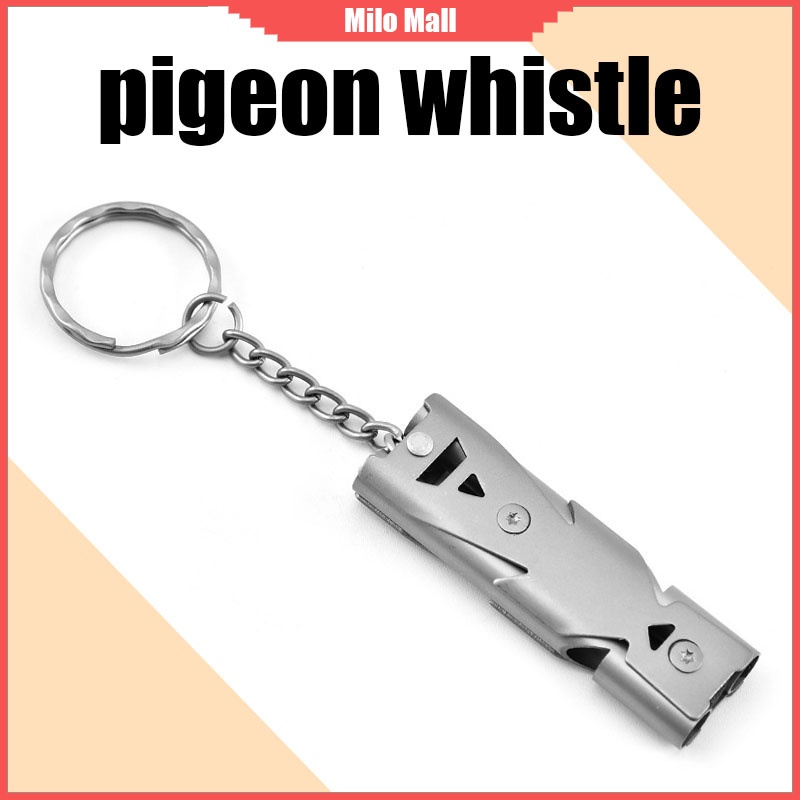 Double Tube Stainless Whistle Pigeon Whistle For Birds Flight Recall ...