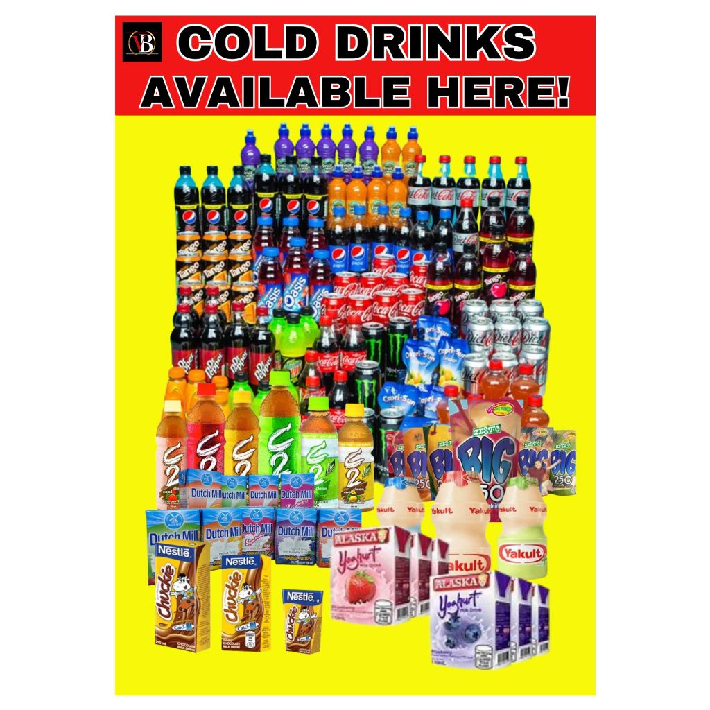 Laminated COLD DRINKS Signages A4 Size makapal 250mic glossy matibay High quality print ...