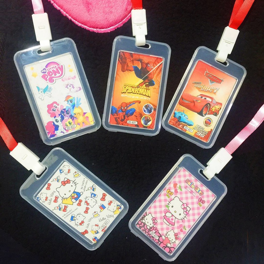 NEW cute Cartoon character ID holder ID lace | Shopee Philippines