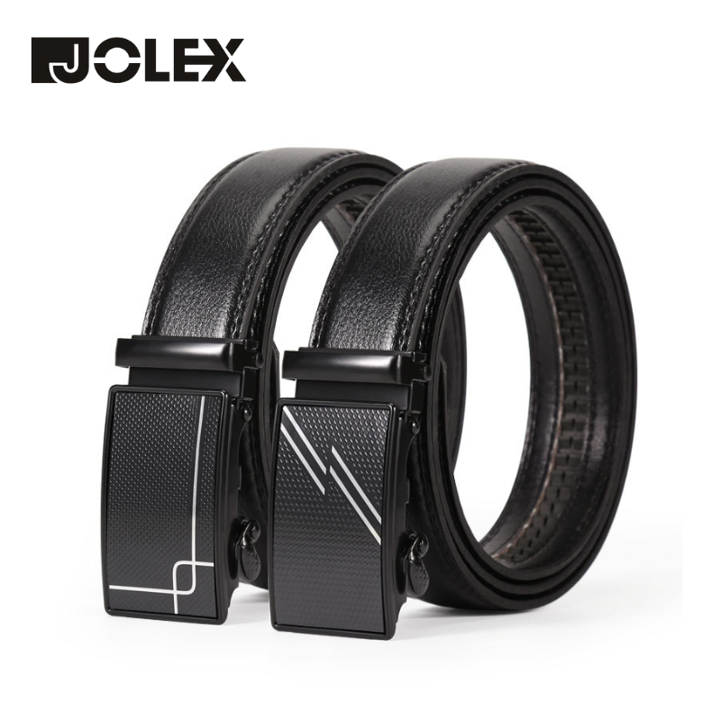 JOLEX Men's Black Automatic Buckle Belt Men's Business Men's PU Leather ...