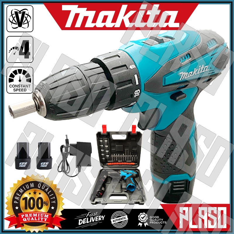Makita Cordless Drill 12V Electric Drill Tool Set with Drill Bit Set ...