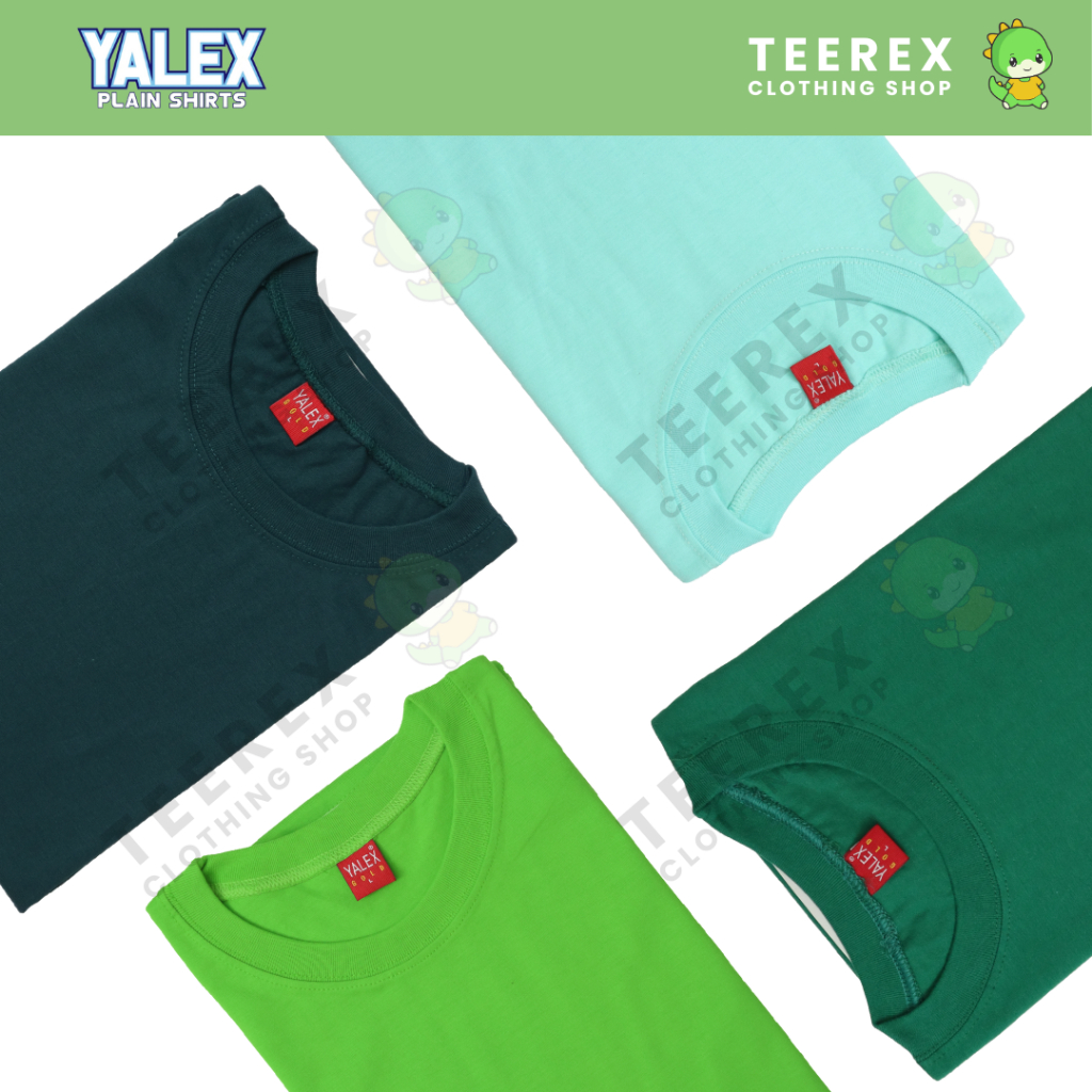 YALEX PLAIN SHIRT (RED LABEL) SHADES OF GREEN (MINT GREEN APPLE GREEN EMERALD GREEN SLATE GREEN ...