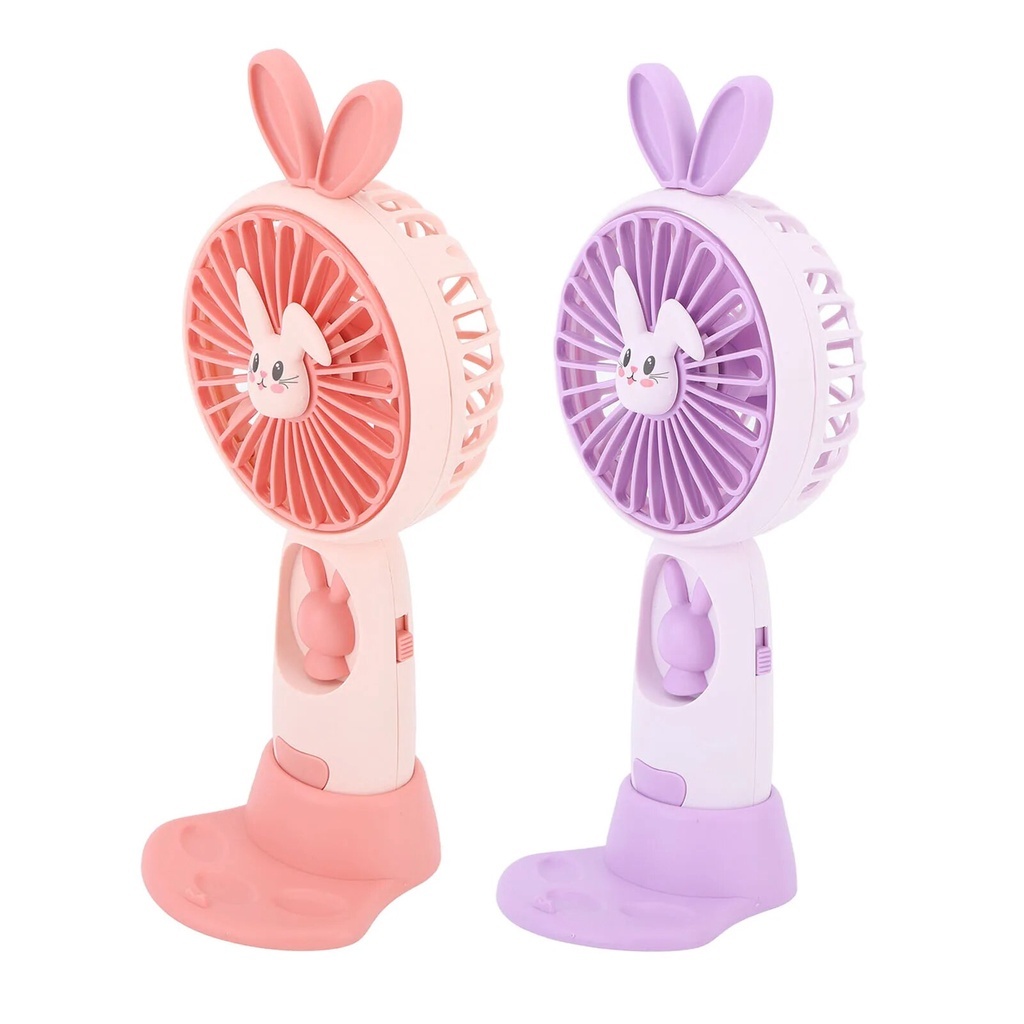 Portable Mini Rechargeable Handy Fan Rabbit Design with Mobile Phone ...
