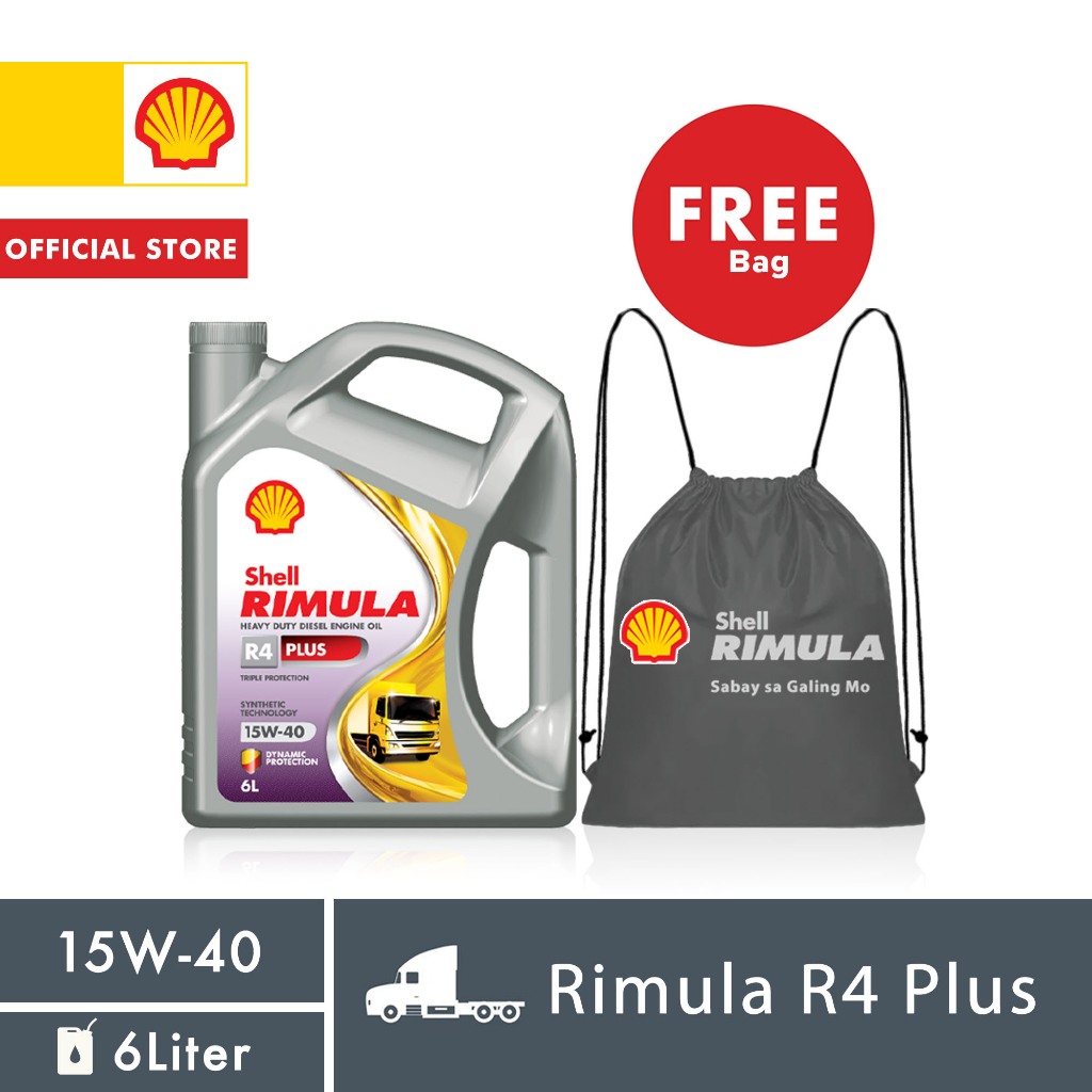 Shell Rimula R4 Plus 15W-40 6L | Shopee Philippines