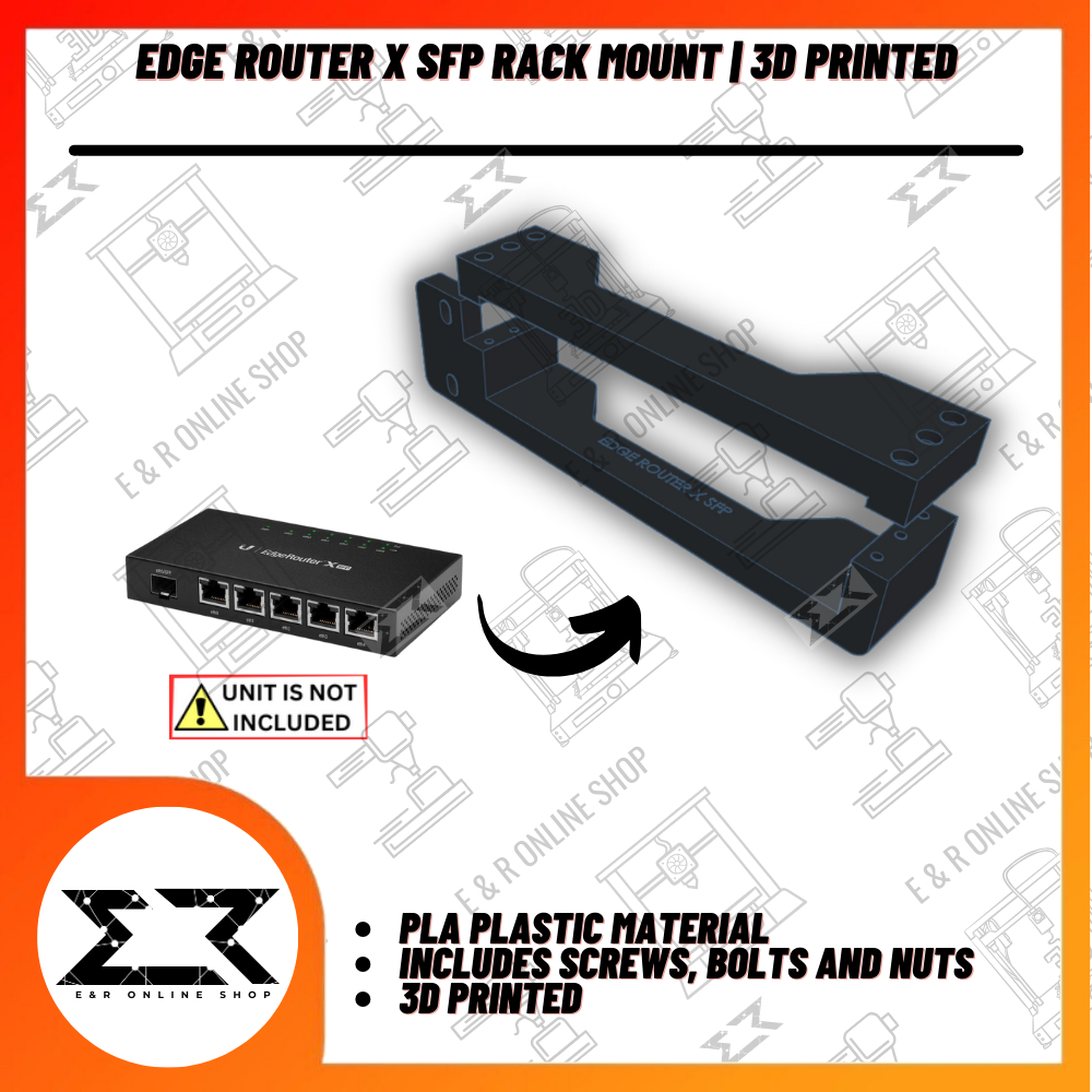Ubiquiti UISP EdgeRouter X Rack Mount 3D Printed | Shopee Philippines
