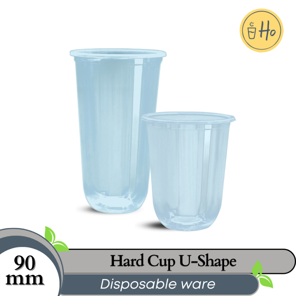 Hard Cup U shape 90mm 16oz & 22 oz Milktea Cups /Hard U Cup | Shopee ...