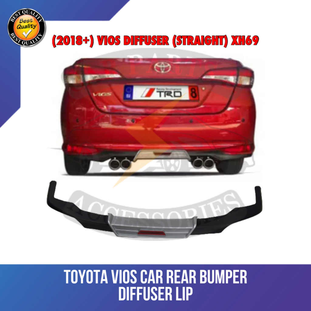 CPA Toyota Vios Car Rear Bumper Diffusers Lip Spoiler Body Kits ABS ...