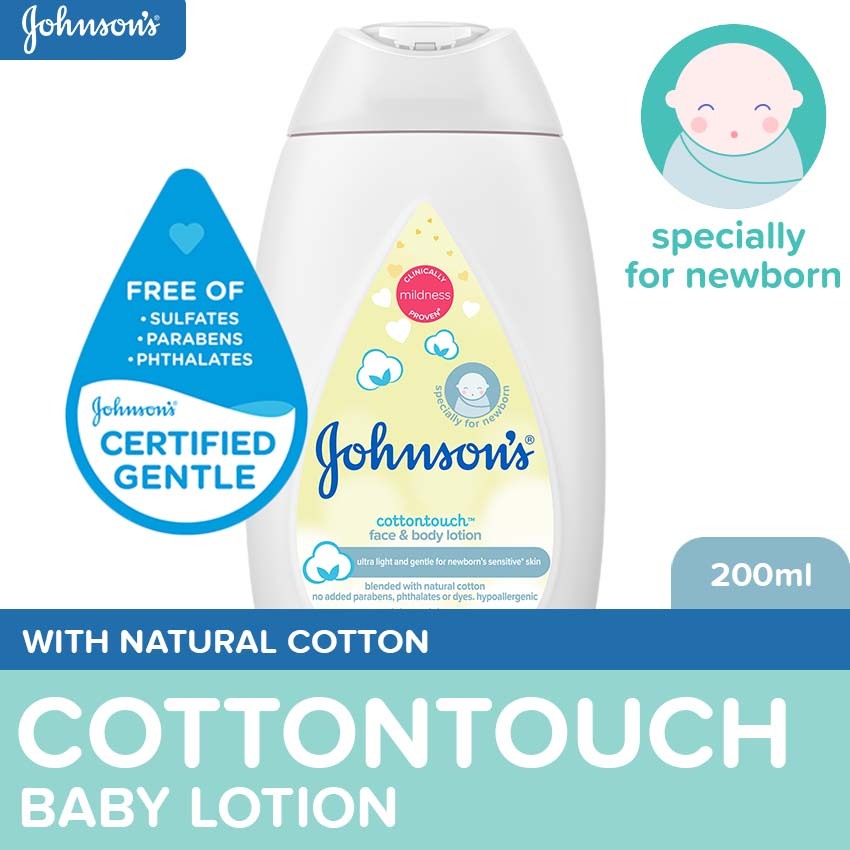 JOHNSONS N JOHNSONS Cotton Touch Lotion 200mL | Shopee Philippines
