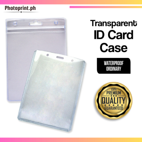 A6 ID Card Holder With Zip Lock Waterproof Vertical Case Protector 5 ...