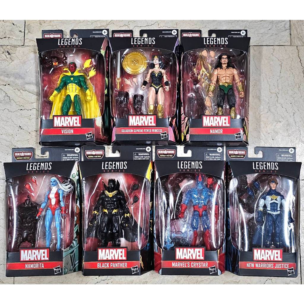 Marvel Legends 6 in. The VOID Wave BAF Set of 7 Power Princess Namor ...