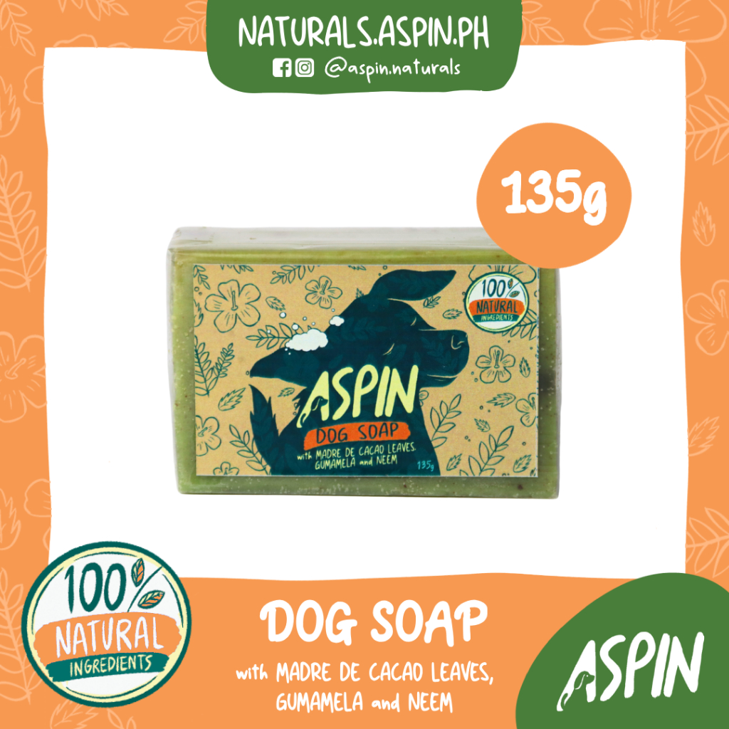 ASPIN Naturals Madre de Cacao Dog Soap with Gumamela and Neem Extract ...