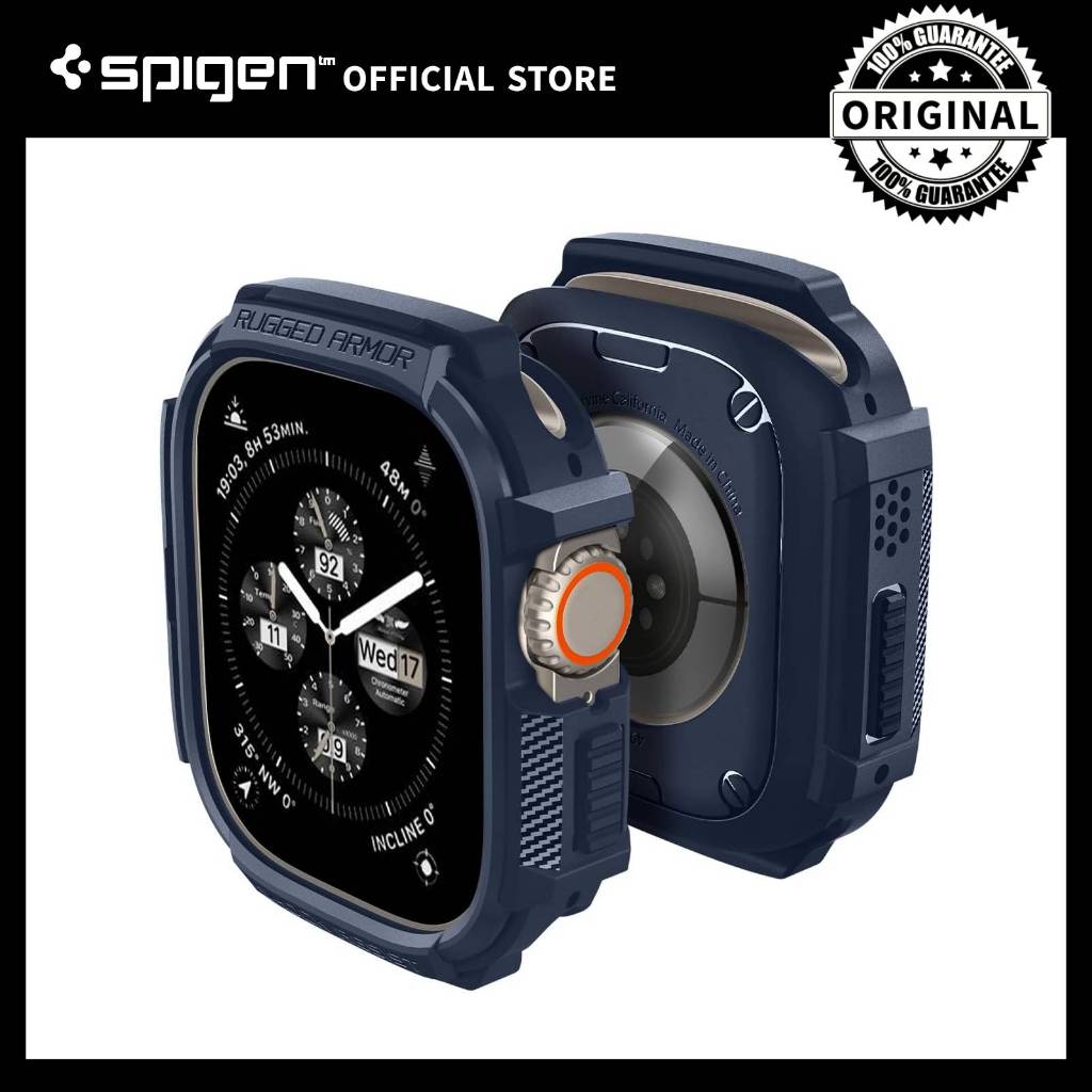 Spigen Apple Watch Ultra 2/1 (49mm) Case Rugged Armor | Shopee Philippines