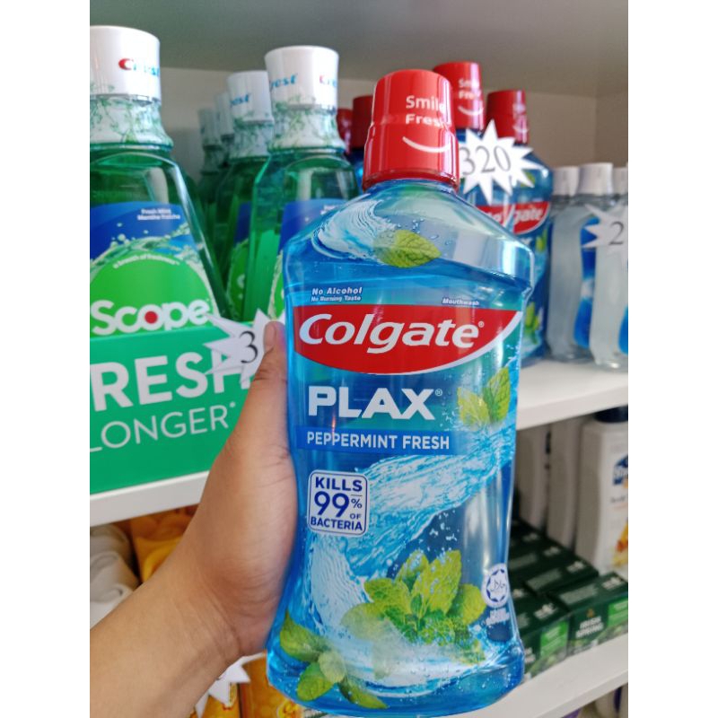 COLGATE PLAX PEPPERMINT FRESH 1L | Shopee Philippines
