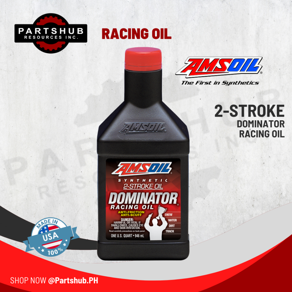 AMSOIL-0089 DOMINATOR SYNTHETIC 2-STROKE RACING OIL, 1 QUART | Shopee ...