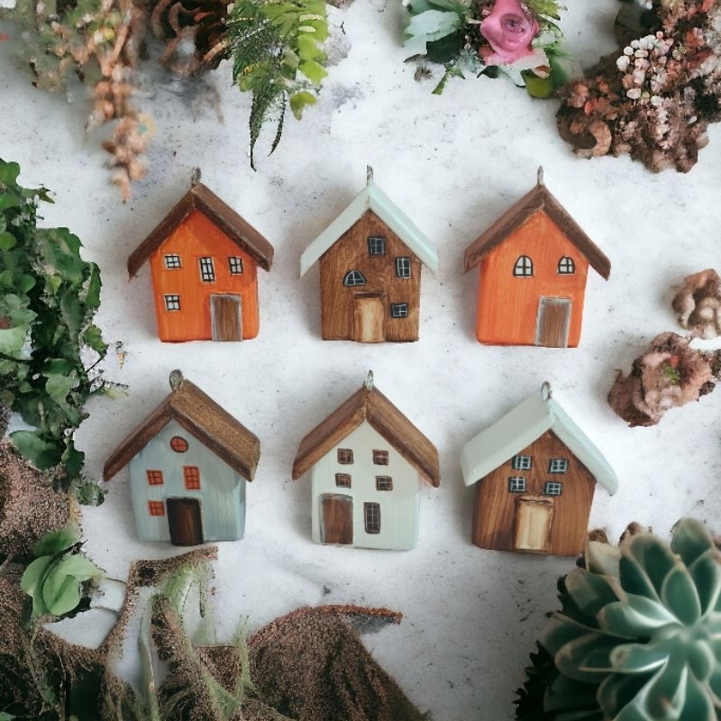 apricot mini house.decor.12pcs | Shopee Philippines