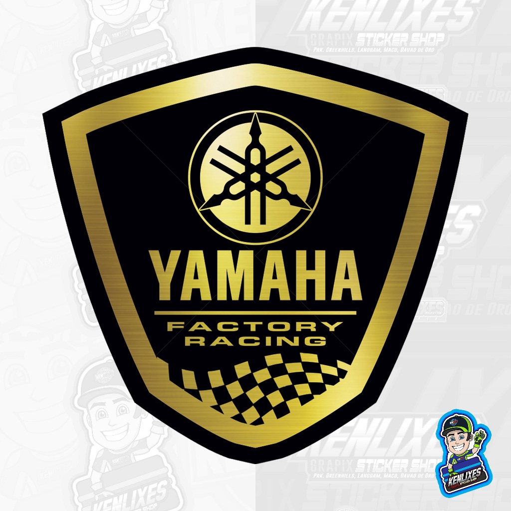 (1pc) 3x3 in Yamaha Factory Racing Logo Sticker 3M Refectorized for ...