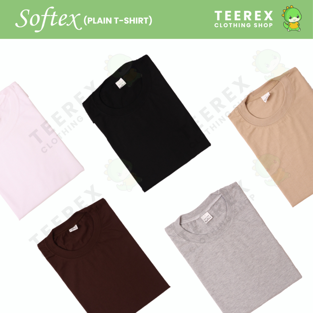 SOFTEX / WHISTLER Roundneck UNISEX PLAIN T-SHIRT WHITE BLACK GRAY (BEST SELLER/LOWEST PRICE ...