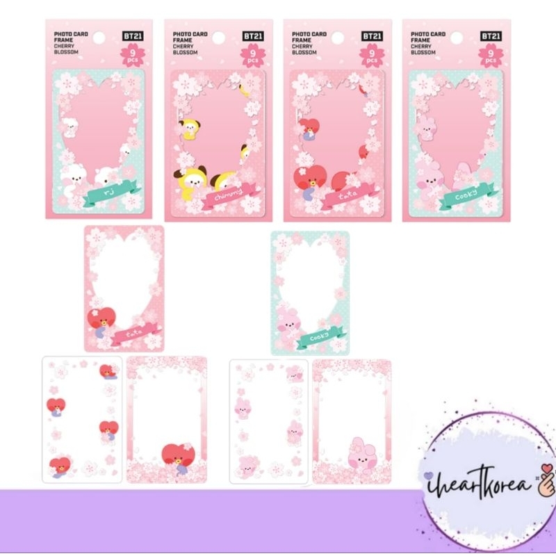 BT21 Minini Cherry Blossom Photocard Frame | Shopee Philippines
