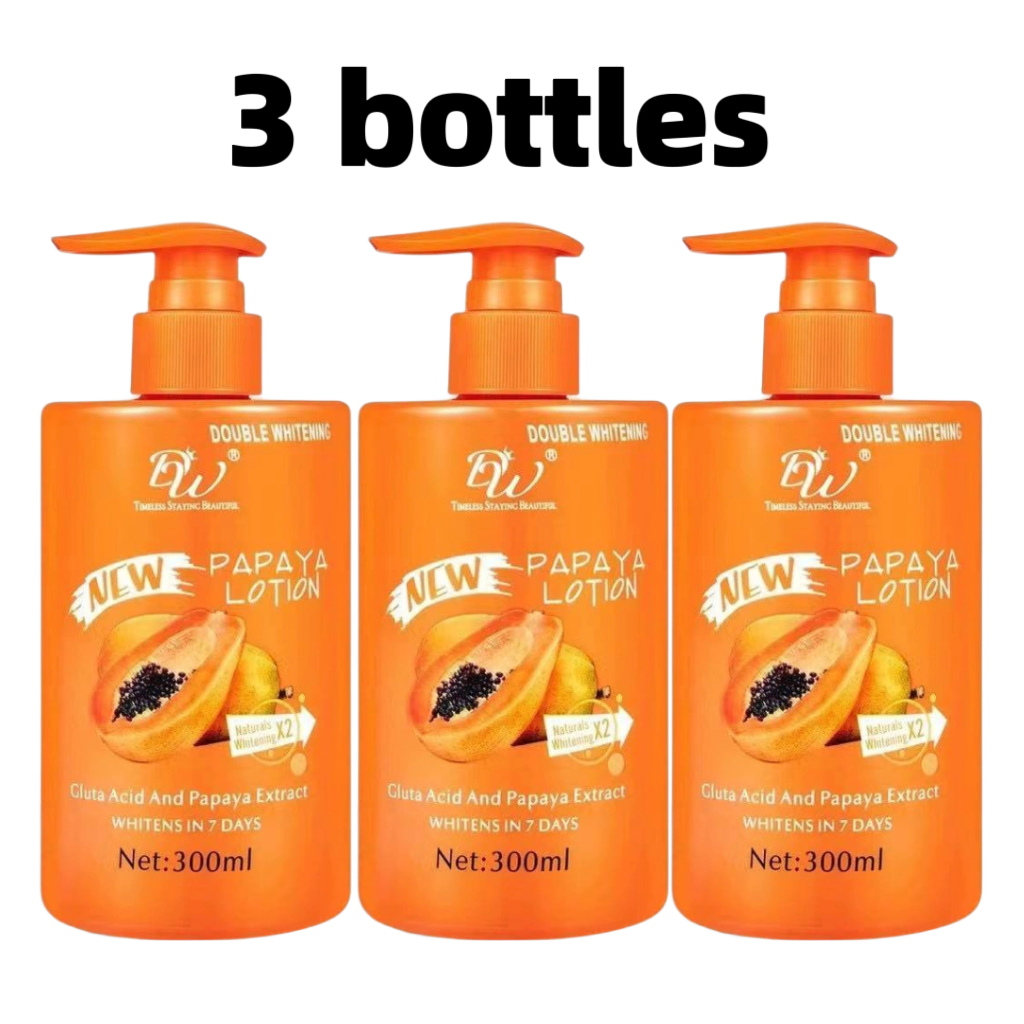 3 Bottles DW Whitens In 7 Days Papaya Lotion Gluta Acid And Papaya ...