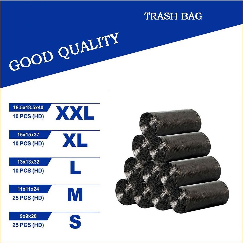 Trash bag Garbage bag Black (Small/Medium/Large/XL/XXL) Thickened And ...