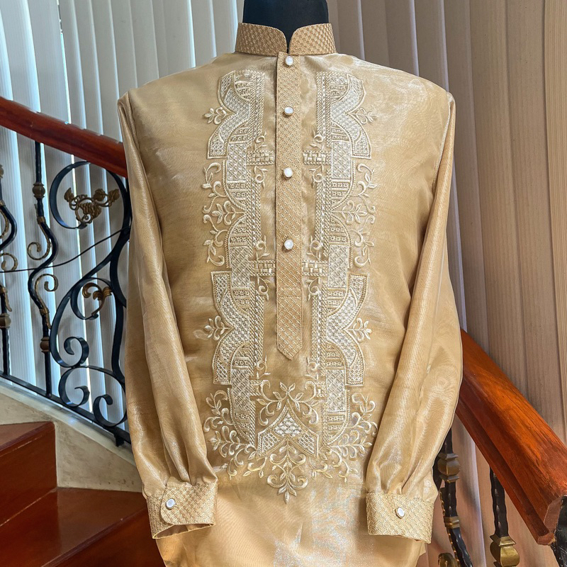 Barong Tagalong for Men. Pinya Organza with Lining. Chinese Collar ...