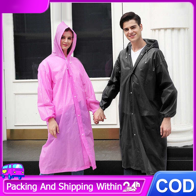 EVA Lightweight Unisex Raincoat Adult Thick Quality | Shopee Philippines