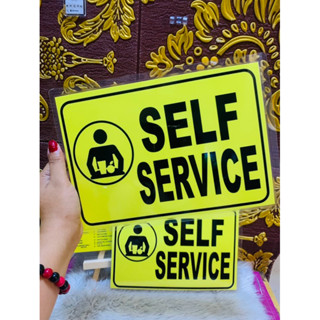 SELF SERVICE SIGNAGE PVC AND LAMINATED AVAILABL | Shopee Philippines