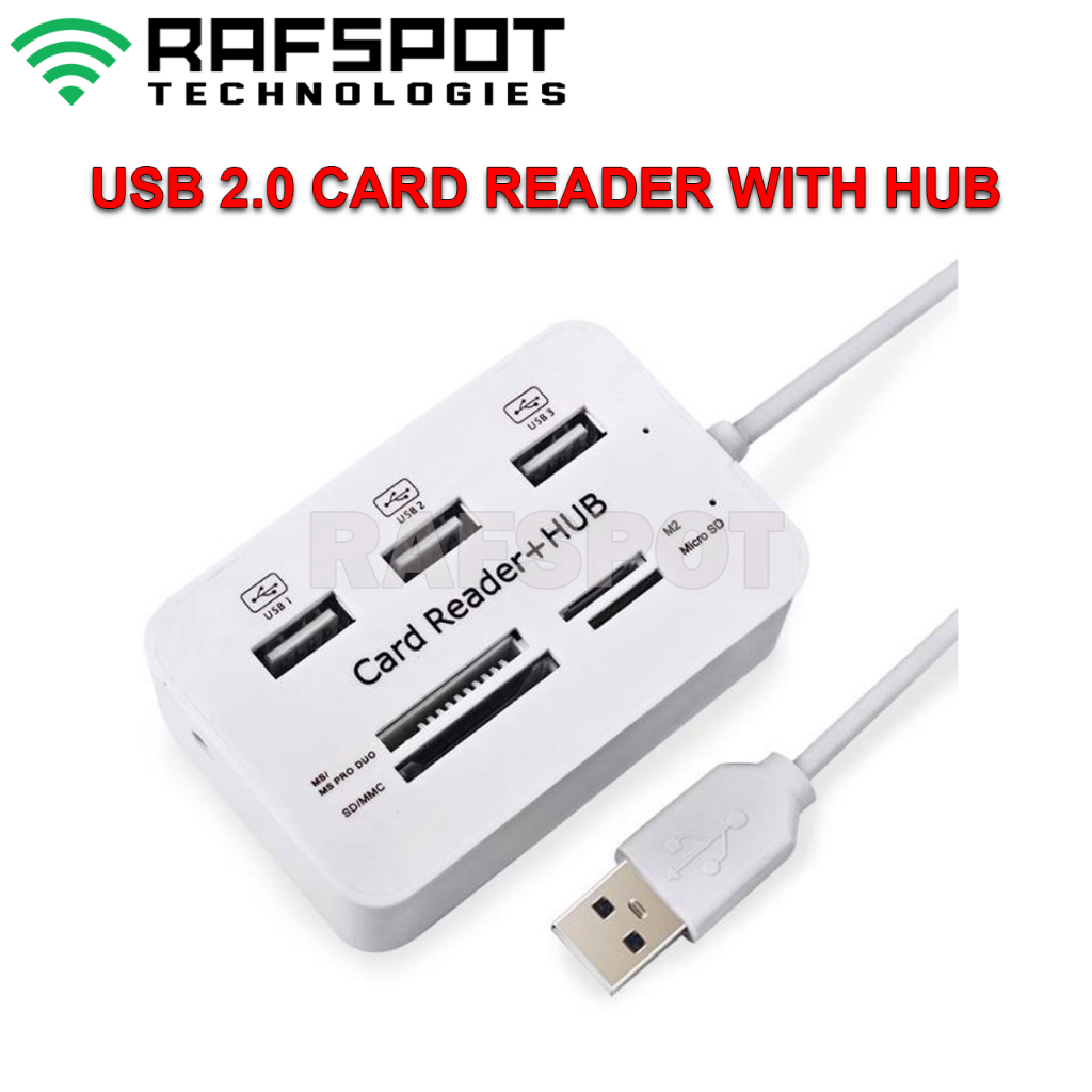 Original Combo USB 2.0 Card Reader With Hub | Shopee Philippines