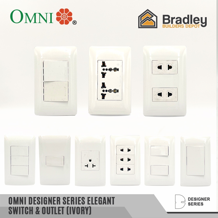 Omni Designer Series Elegant Switch & Outlet (Ivory) | Shopee Philippines