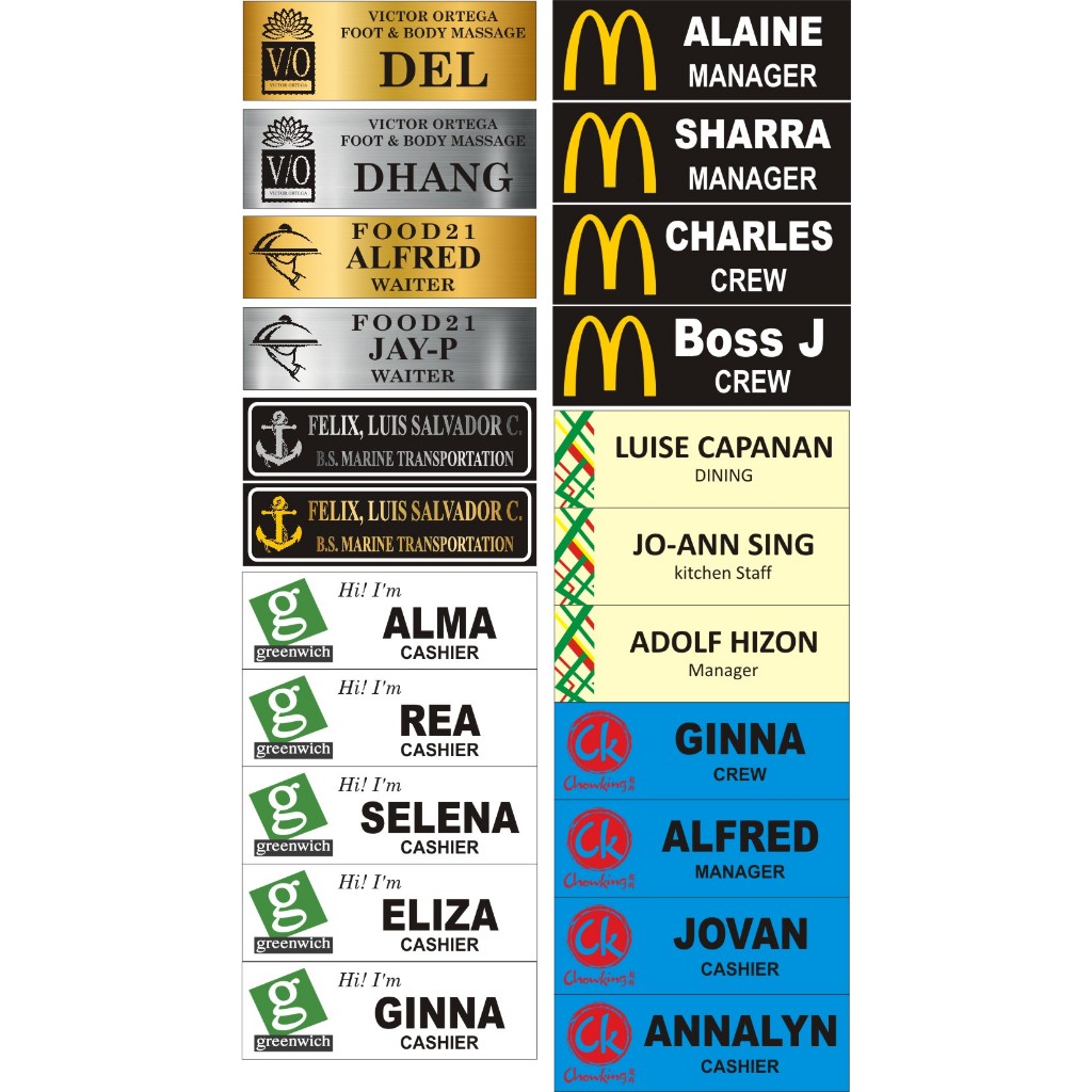 LAMINATED NAMEPLATE SUPER SALE PROMO | Shopee Philippines