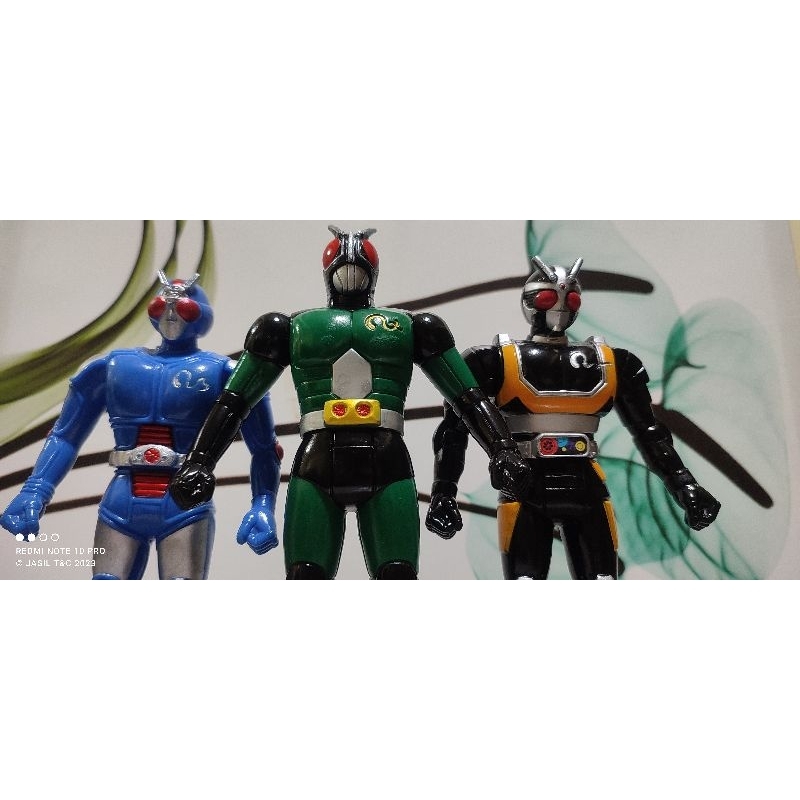 Vintage 80s Bandai Rare Set of Kamen/Masked Rider Black RX, Bio Rider ...