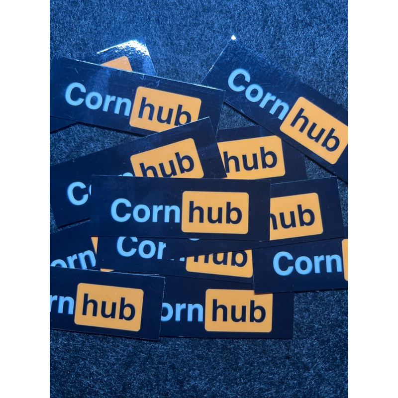 CornHub Stickers/ laminated sticker/ water proof/ scrach proof | Shopee ...