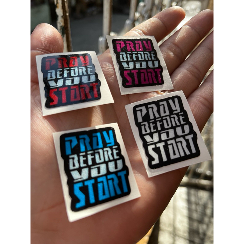 Pray Before You Start - 3M Reflectorized Sticker | Shopee Philippines