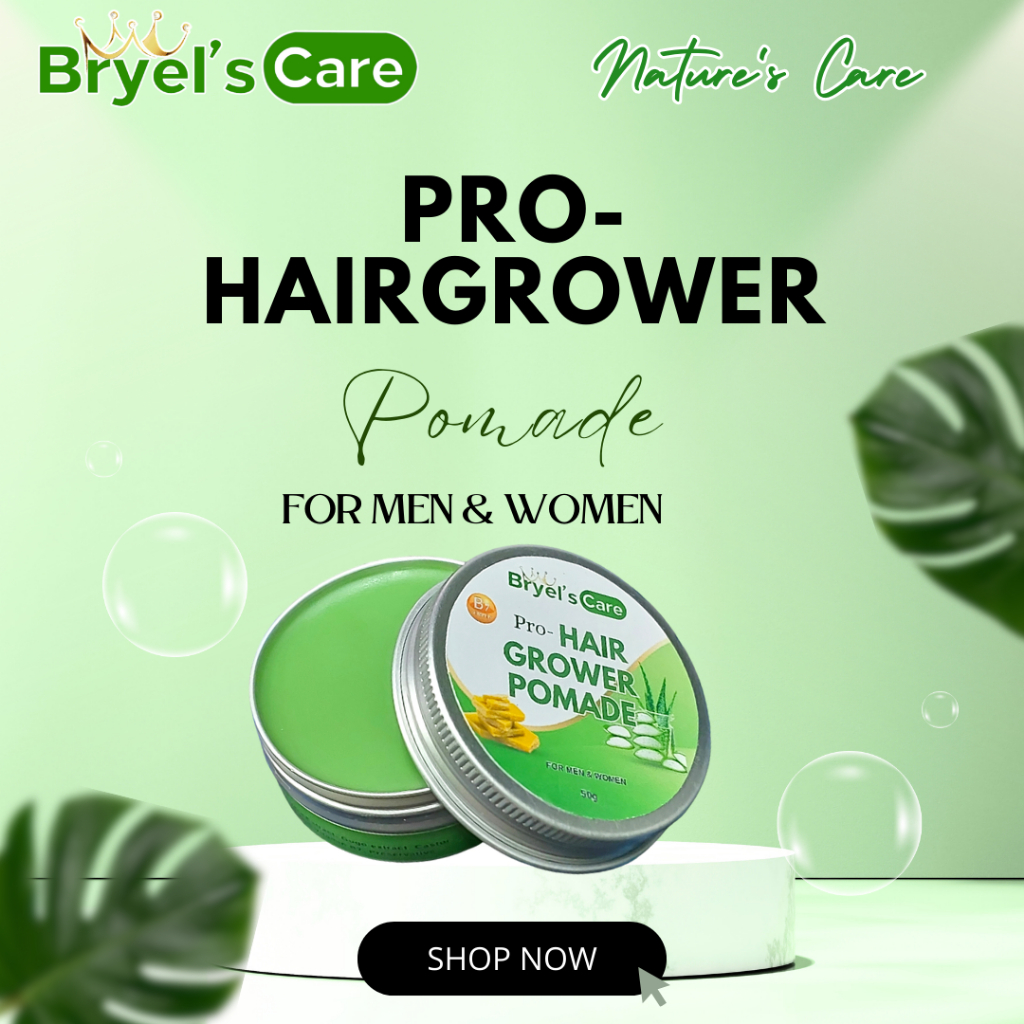 Bryel's Care ™️ 2pcs Pro-Hair Grower Pomade for Men - Women Pampatubo Ng Buhok Aloe Vera Biotin ...
