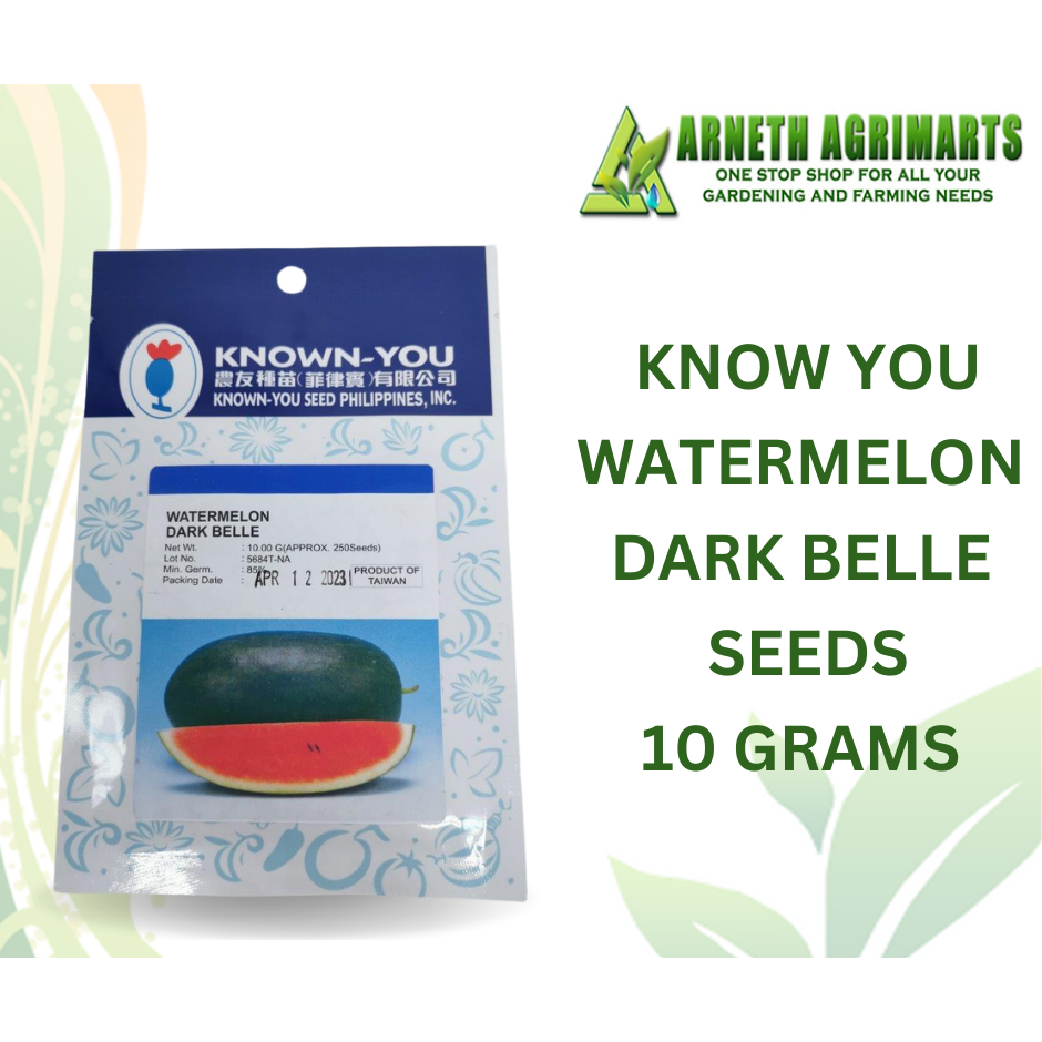 ARNETH WATERMELON DARK BELLE BY KNOW YOU SEED 10 GRAMS PACK | Shopee ...