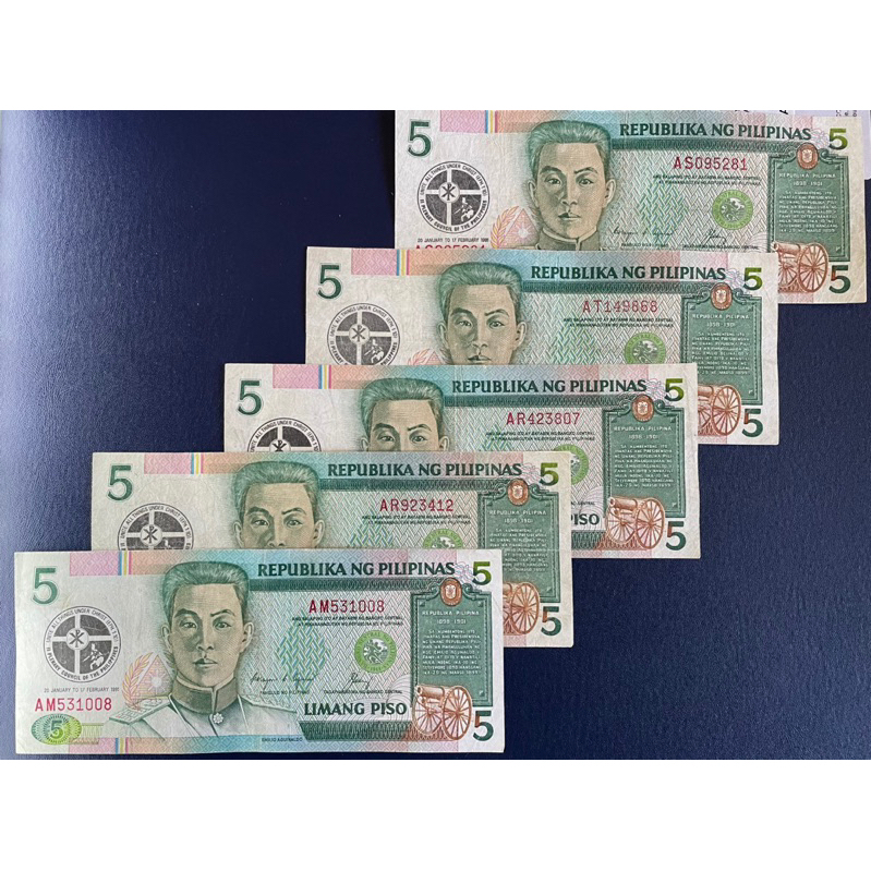 5PHP PLENARY COUNCIL COMMEMORTVE NOTE/RED SERIAL/SOLD PER PC | Shopee ...