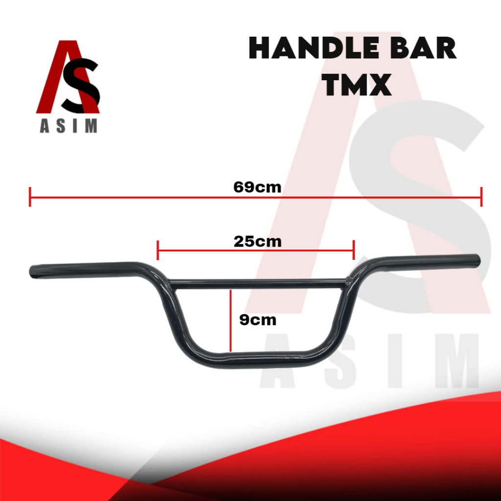 ASIM MOTORCYCLE TMX/XRM HANDLE BAR BLACK /SILVER | Shopee Philippines