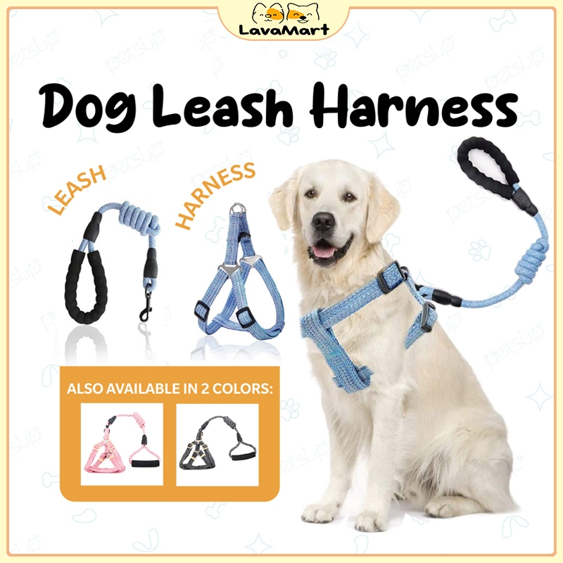 1.2m Dog Leash Pet Traction Rope Dog Harness Small/Medium/Large Pet ...