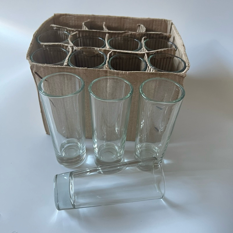 Clear Tall Shot Glass | 12pcs per One(1) Box | Shopee Philippines