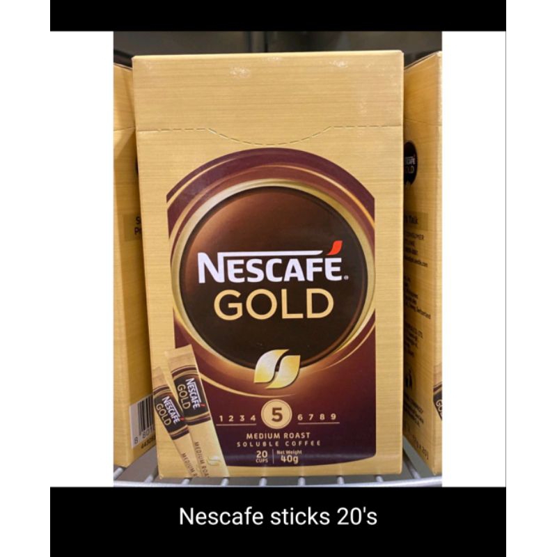 Nescafe Gold Sticks Original Instant Coffee 2g x 20 | Shopee Philippines