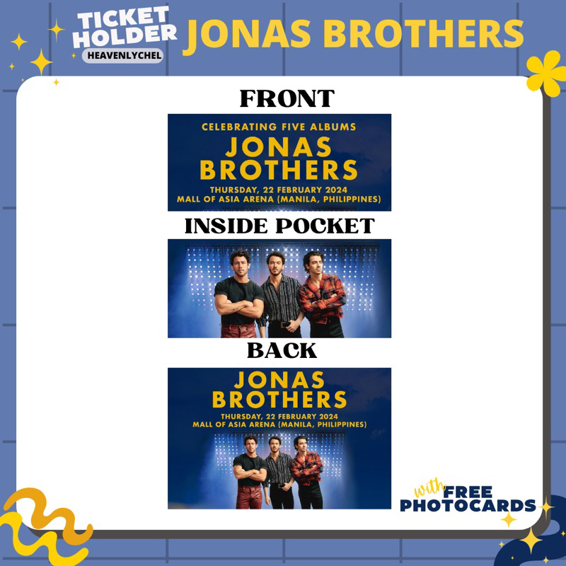 Jonas Brothers World Tour in Manila ticket holder | Shopee Philippines