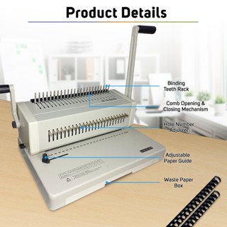Comb Binding Machine C25A F4 Size Long/Legal Binder 24 Holes (25 sheets ...