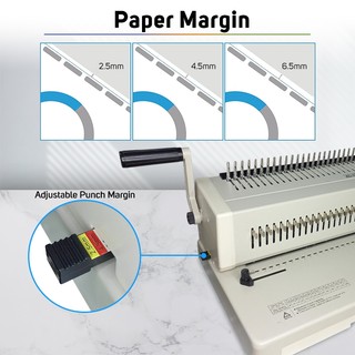 Comb Binding Machine C25A F4 Size Long/Legal Binder 24 Holes (25 sheets ...