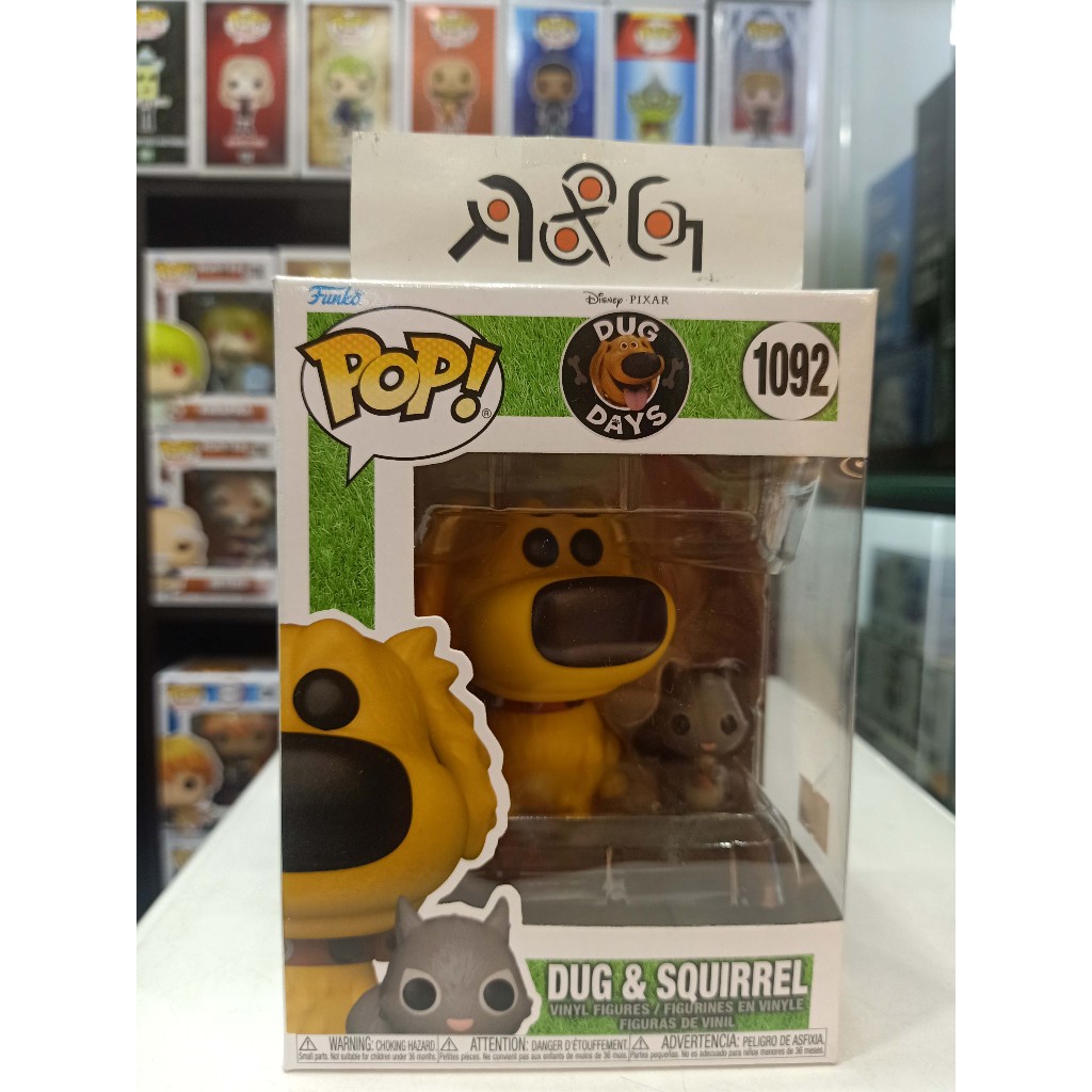 Funko POP! Dug days - Dug & Squirrel (1092) with Boss Protector ...