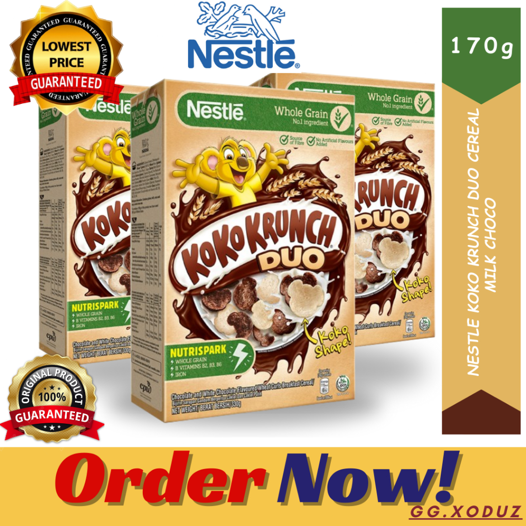 NESTLE Koko Krunch Duo & Honey Stars Cereal Milk Chocolate 450g, 330g ...