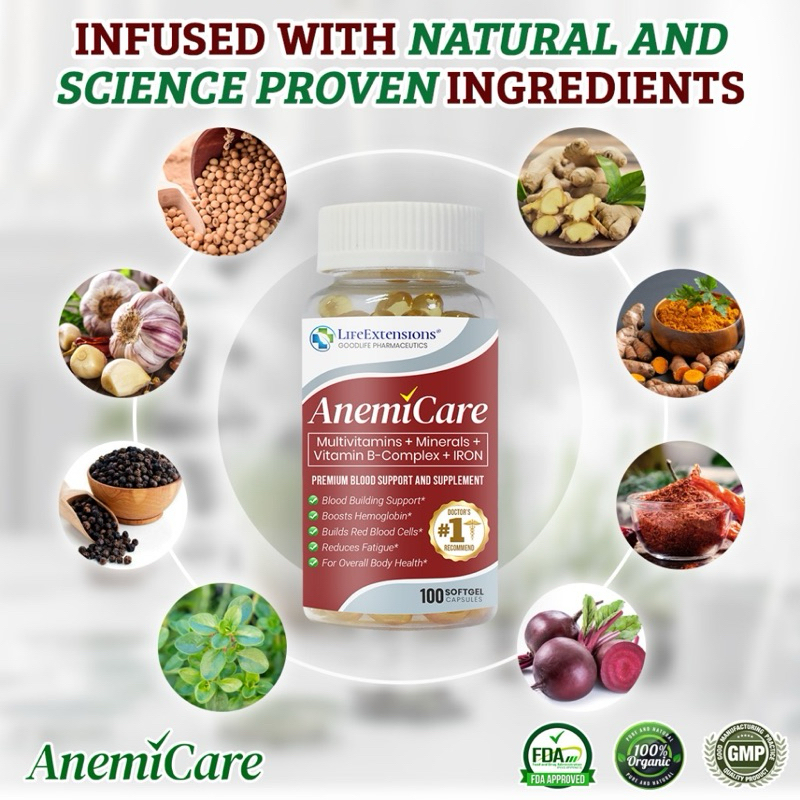 ANEMICARE- FOR IRON DEFICIENCY,HEALTHY RED BLOOD CELL | Shopee Philippines